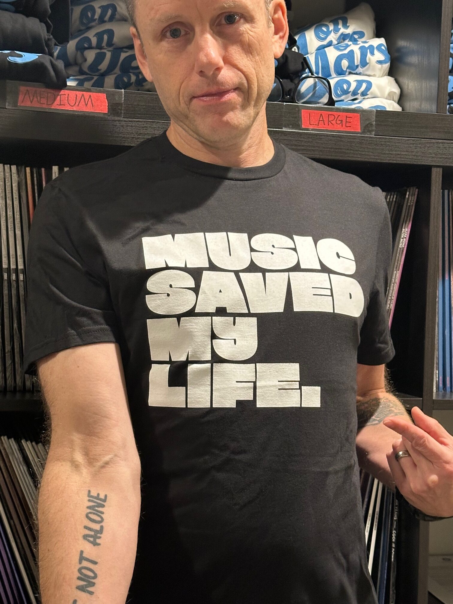 "Music Saved My Life' T-Shirt - DJ John Richards
